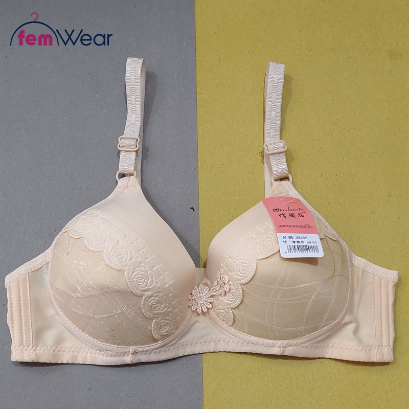 Fancy printed padded bra for women
