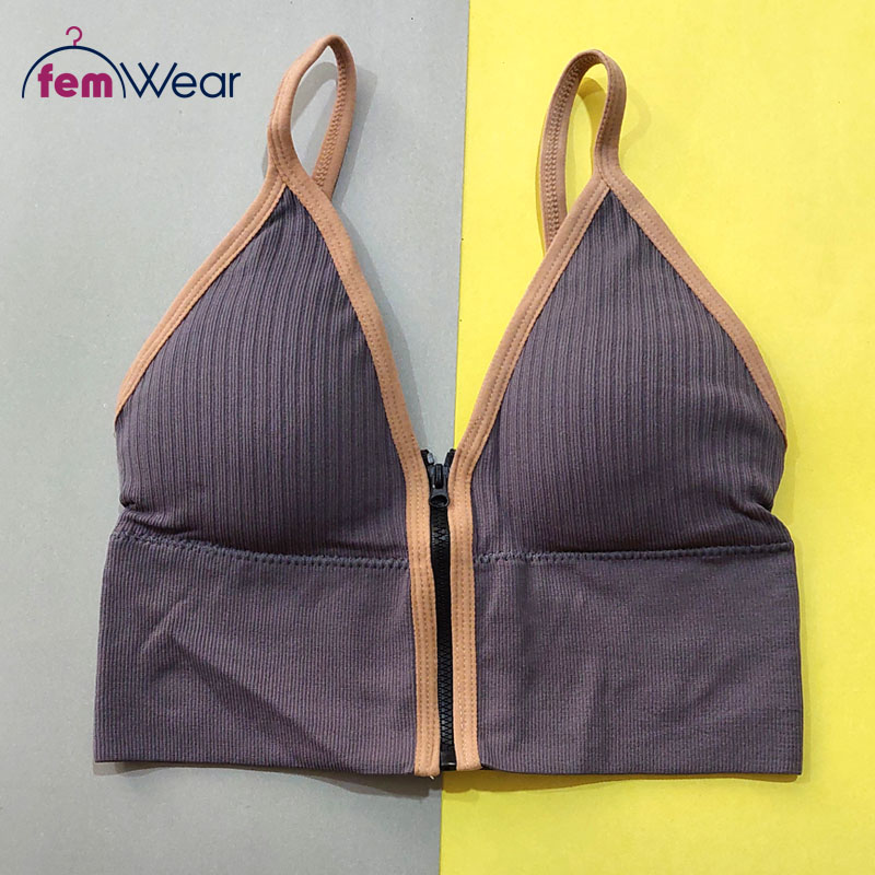 New front zipper bra for girls and women
