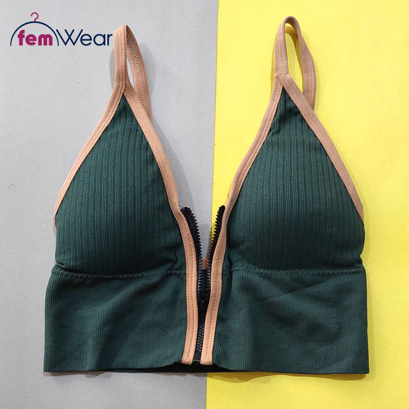 New front zipper bra for girls and women